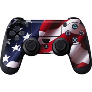 skinit decal gaming skin compatible with ps4 controller - the american flag design