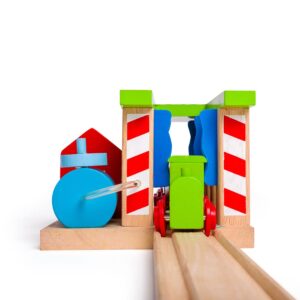 Bigjigs Rail, Wooden Train Washer, Wooden Toys, Bigjigs Train Accessories, Train Wash, Wooden Train Sets, Trains for Kids, Wooden Toys for 3 4 5 Year Olds