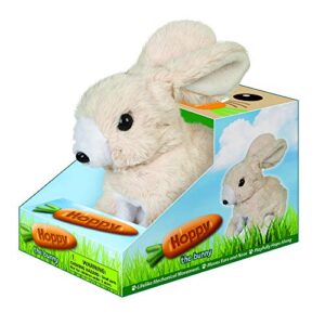 westminster, inc. hoppy the bunny - cute, cuddly, plush battery operated rabbit toy hops and wiggles