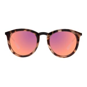 Le Specs No Smirking Sunglasses, Volcanic Tort/Coral Revo, Brown, Pink, One Size