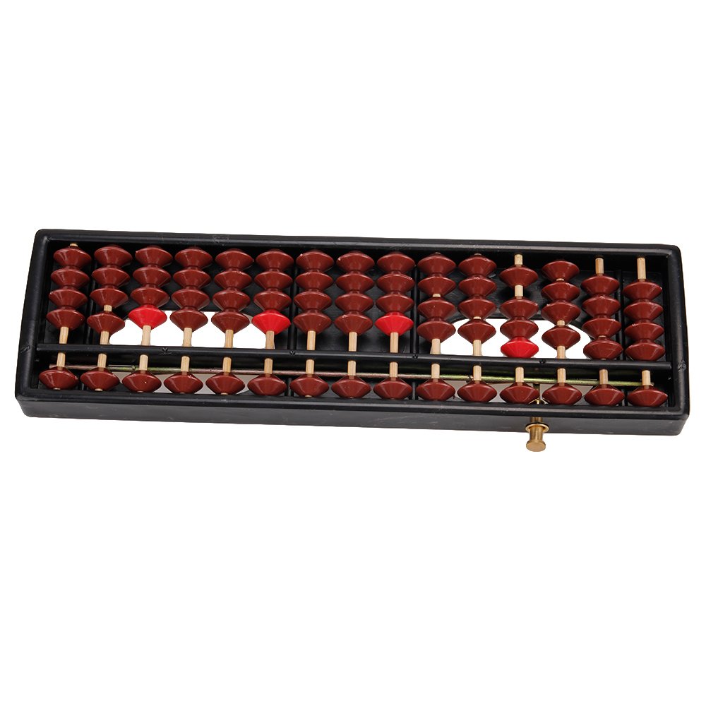 szzijia Japanese 15 Column Abacus Arithmetic Soroban Tool for School Math Learning