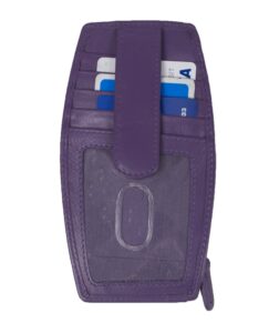 purple two sided essentials slim wallet