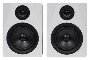 rockville 2-way 250w active/powered usb studio monitor speakers pair, 5.25 inch (apm5w)