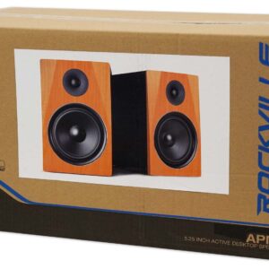 Rockville 5.25" 2-Way 250W Active/Powered USB Studio Monitor Speakers Pair (APM5C)