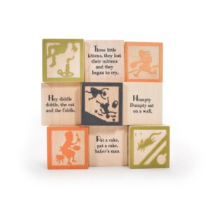 uncle goose nursery rhyme blocks - made in the usa