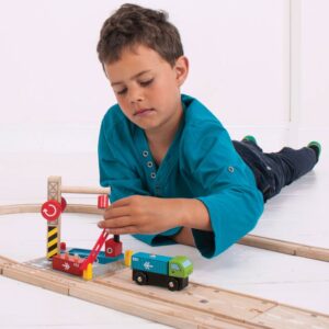 Bigjigs Rail, Shipping Container Yard, Wooden Toys, Wooden Crane, Wooden Train Track Accessories, Bigjigs Train Accessories, Train Toy, Kids Train Set