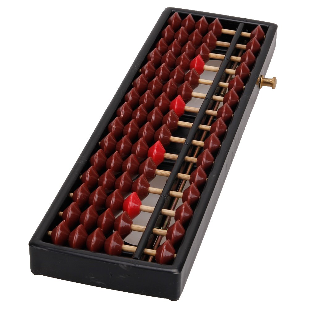 szzijia Japanese 15 Column Abacus Arithmetic Soroban Tool for School Math Learning