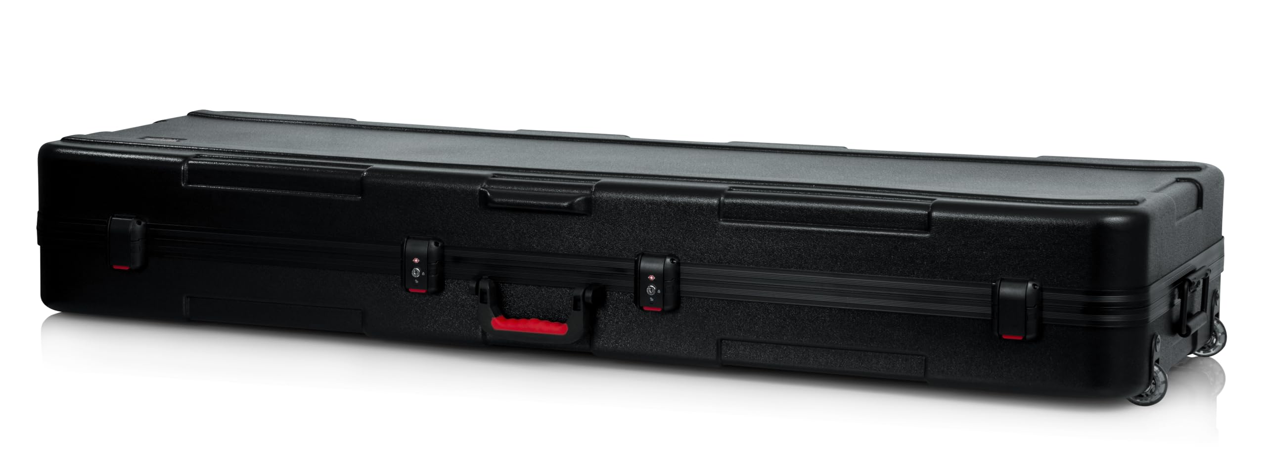 Gator Cases Molded Flight Case for Deep 88-Note Keyboards with TSA Approved Locking Latches and Recessed Wheels; (GTSA-KEY88D)