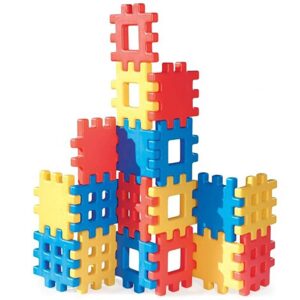 Little Tikes Big Waffle Block Set - 18 pieces, Blue/Red/Yellow