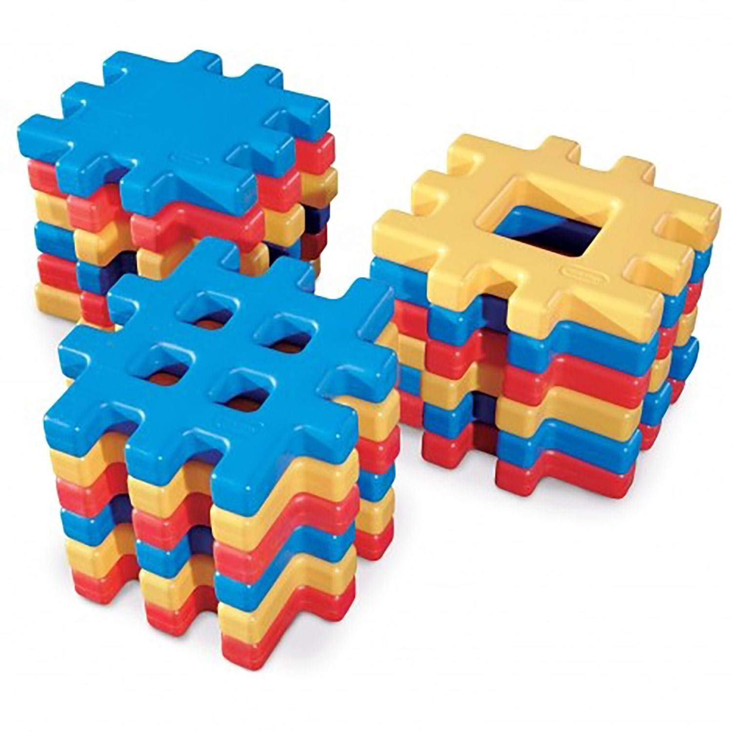 Little Tikes Big Waffle Block Set - 18 pieces, Blue/Red/Yellow