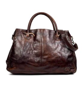 bed|stu women’s rockaway leather bag (teak rustic)