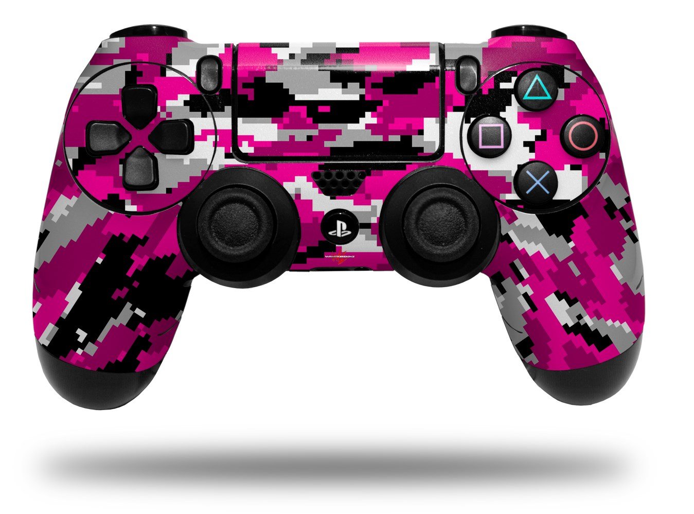 WraptorSkinz Skin Compatible with Sony PS4 Dualshock Controller PlayStation 4 Original Slim and Pro WraptorCamo Digital Camo Hot Pink (Controller NOT Included)