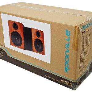 Rockville 5.25" 2-Way 250W Active/Powered USB Studio Monitor Speakers Pair (APM5C)