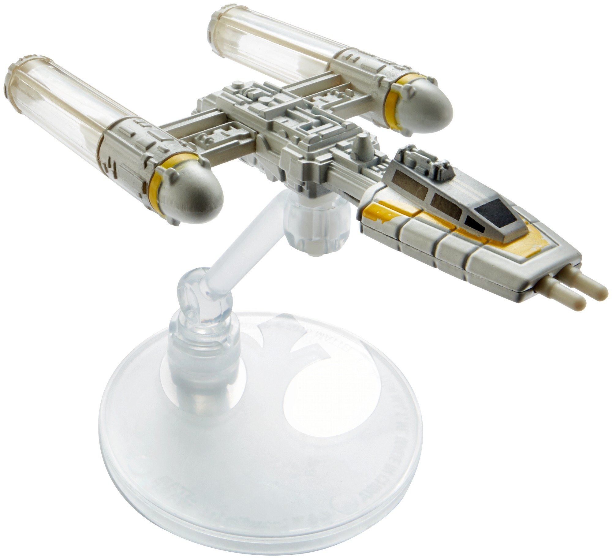 Hot Wheels Star Wars Rogue One Starship Vehicle, Y-Wing Gold Leader