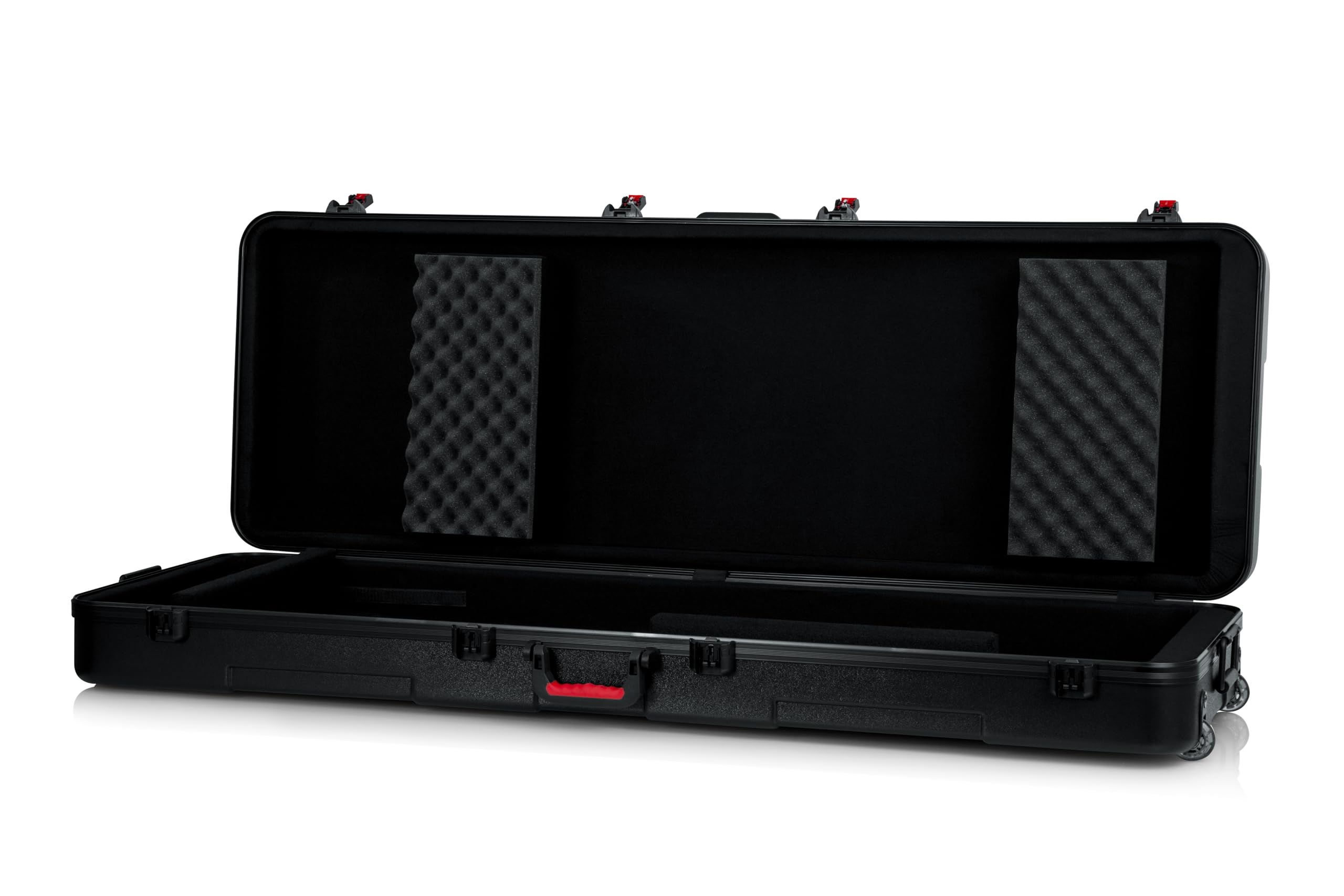 Gator Cases Molded Flight Case for Deep 88-Note Keyboards with TSA Approved Locking Latches and Recessed Wheels; (GTSA-KEY88D)