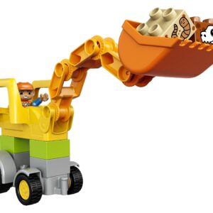 LEGO DUPLO Town Backhoe Loader 10811, Preschool, Pre-Kindergarten Large Building Block Toys for Toddlers