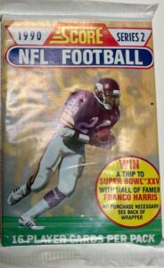 score 1990 nfl football series 2 pack art collection (4 count)