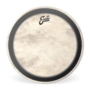 evans emad calftone bass drum head, 26"