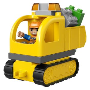 LEGO DUPLO Town Truck & Tracked Excavator 10812 Dump Truck and Excavator Kids Construction Toy with DUPLO Construction Worker Figures (26 Pieces)