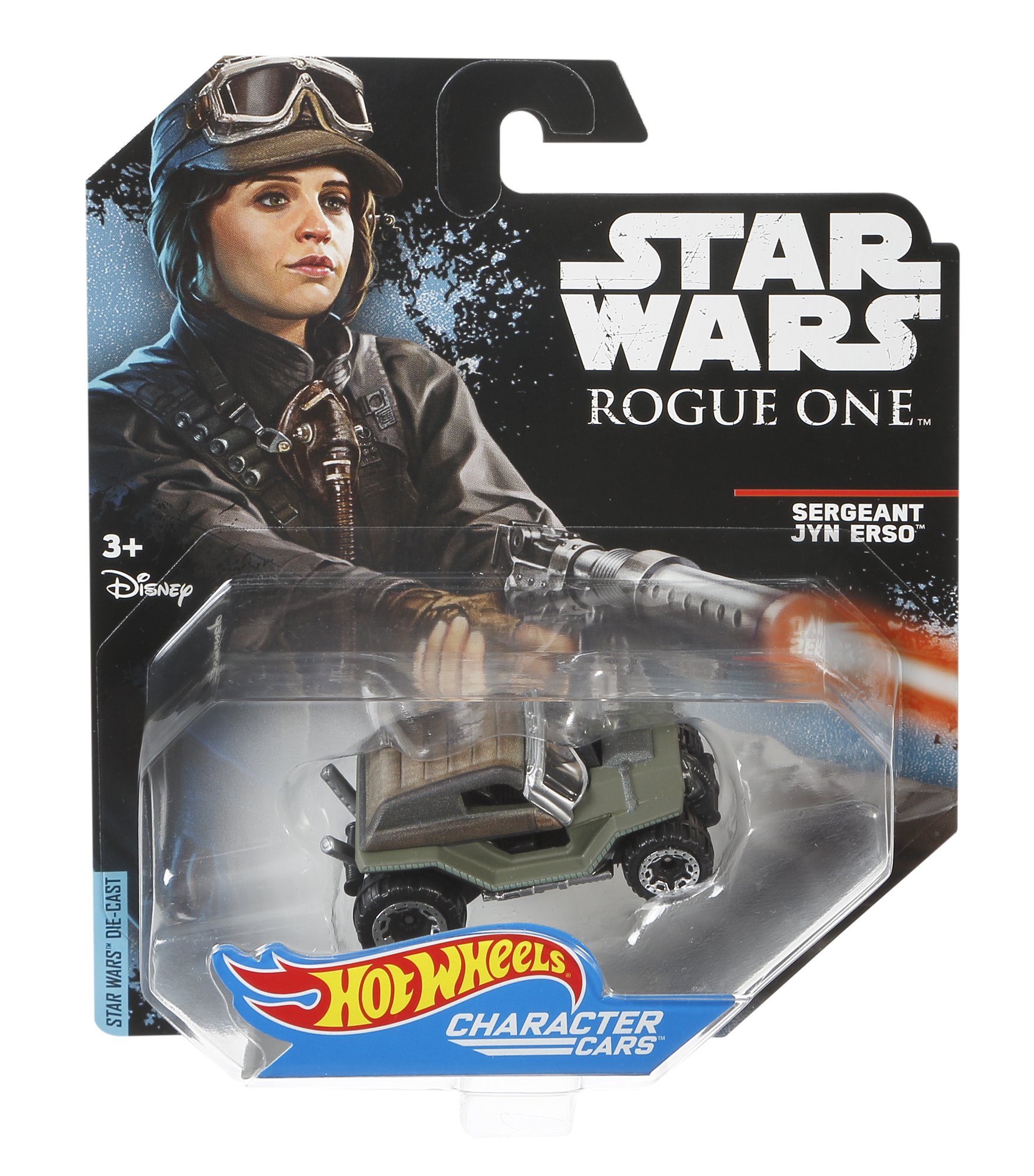 Hot Wheels Star Wars Rogue One Character Car Sargeant Jyn Erso