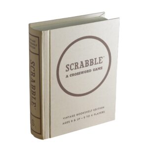 ws game company scrabble vintage bookshelf edition