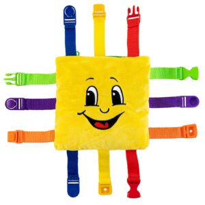 Buckle Toys - Bongo Square - Toddler Learning Toy - Sensory Fine Motor Skills Fun - Easy Road Trip Travel Accessory for Kids