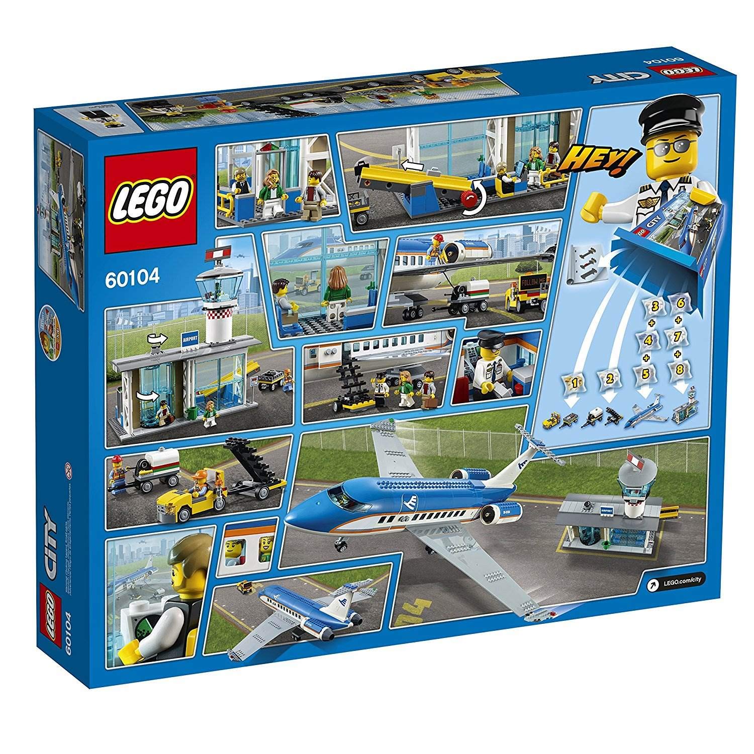 LEGO City Airport 60104 Airport Passenger Terminal Building Kit (694 Piece)