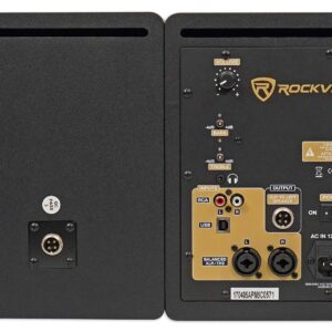 Rockville 5.25" 2-Way 250W Active/Powered USB Studio Monitor Speakers Pair (APM5C)