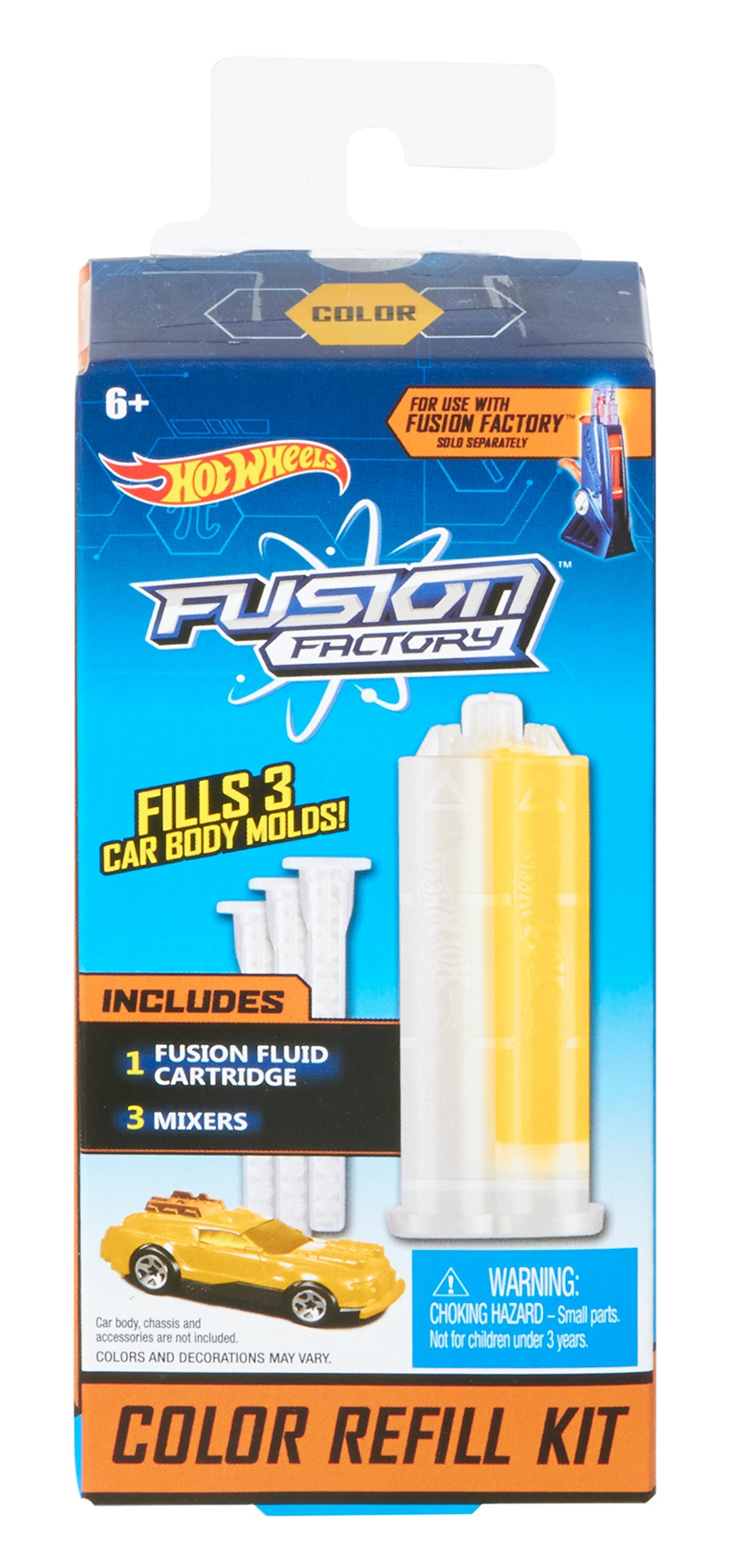 Hot Wheels Fusion Factory Color Refill Kit, Yellow