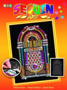 sequin art orange jukebox sparkling arts & crafts picture kit