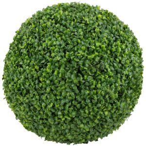 northlight 19" green two tone artificial topiary boxwood garden ball