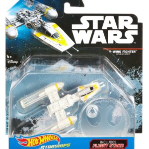 Hot Wheels Star Wars Rogue One Starship Vehicle, Y-Wing Gold Leader