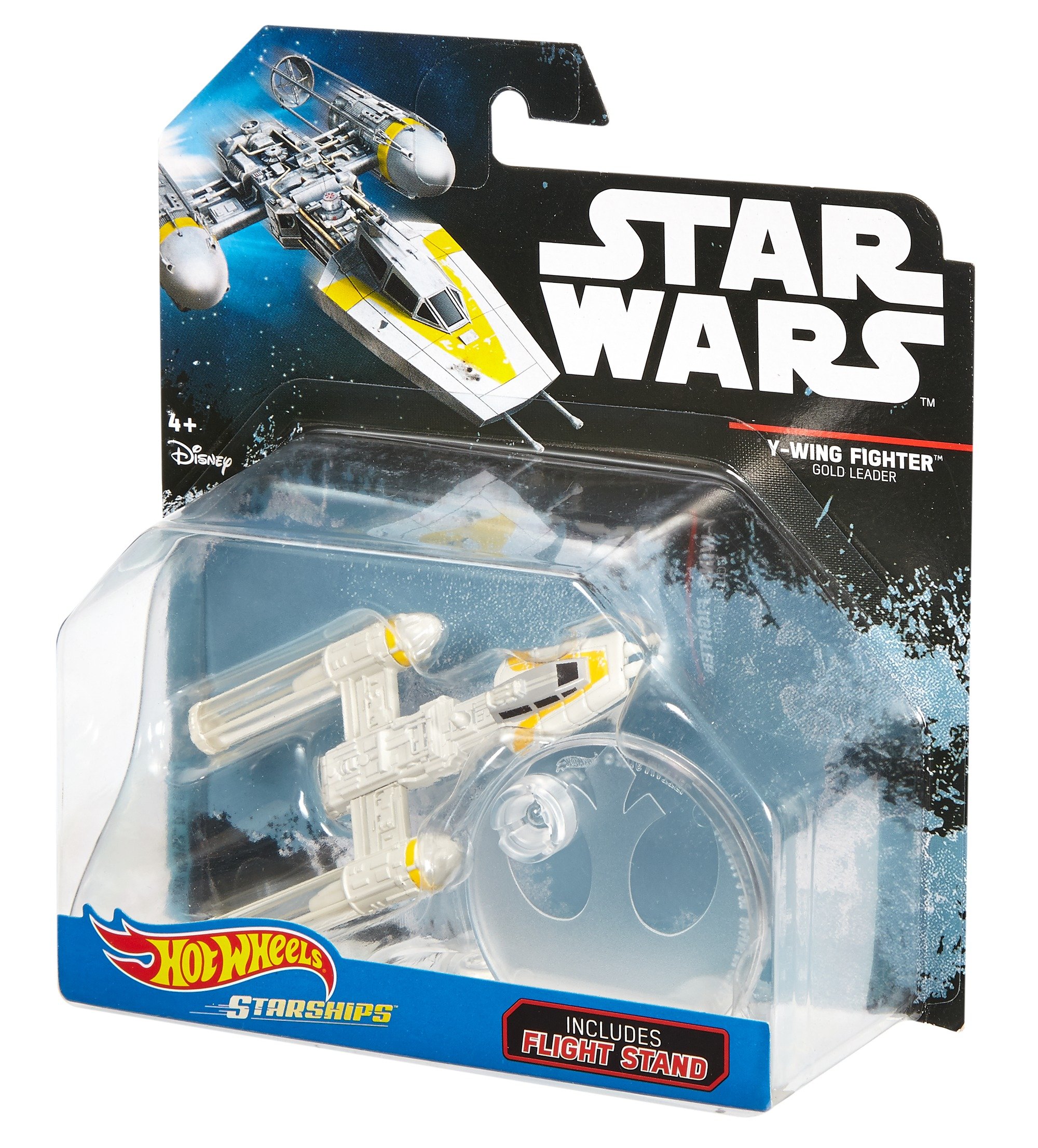 Hot Wheels Star Wars Rogue One Starship Vehicle, Y-Wing Gold Leader