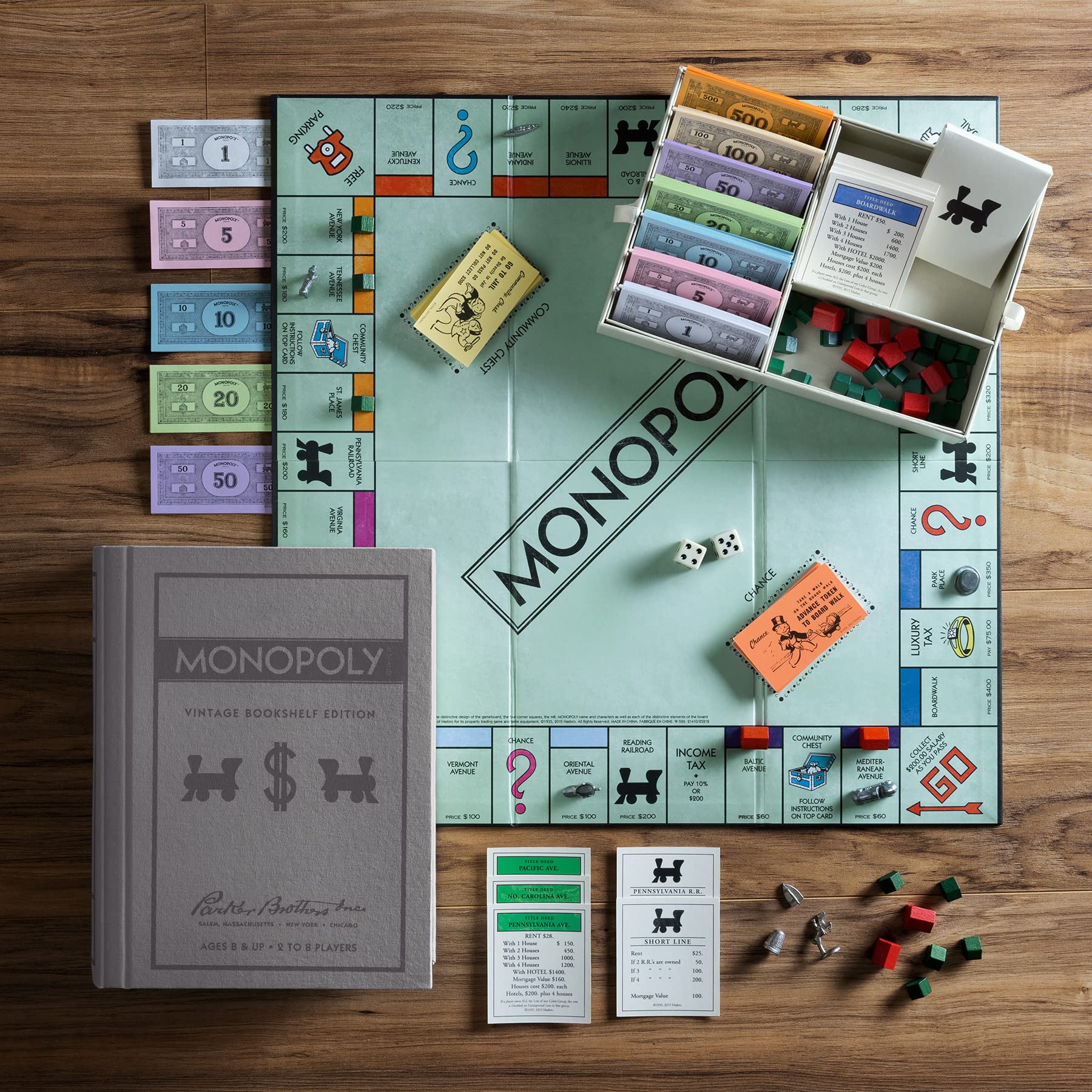 WS Game Company Monopoly Vintage Bookshelf Edition