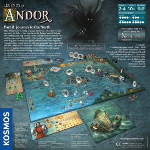 Legends of Andor: Journey to The North, Expansion Pack, Cooperative Board Game, 1 – 4 Players, Fantasy, Family Game by Kosmos