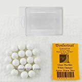 wondertrail white opaque 16mm glass marbles pack of 20 wongm106