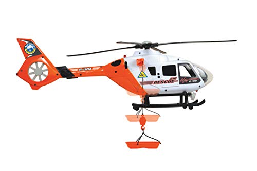 DICKIE TOYS Light and Sound SOS Rescue Helicopter with Moving Rotor Blades, 25"