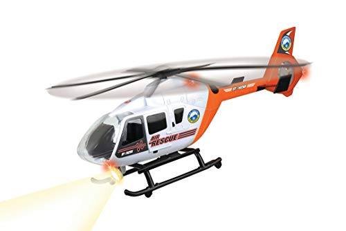 DICKIE TOYS Light and Sound SOS Rescue Helicopter with Moving Rotor Blades, 25"