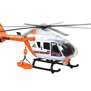 DICKIE TOYS Light and Sound SOS Rescue Helicopter with Moving Rotor Blades, 25"