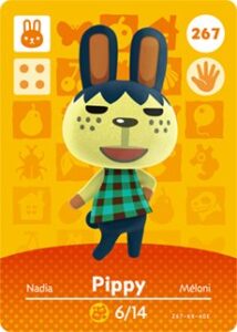 pippy - nintendo animal crossing happy home designer amiibo card - 267