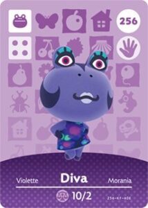 diva - nintendo animal crossing happy home designer amiibo card - 256