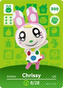 chrissy - nintendo animal crossing happy home designer amiibo card - 300