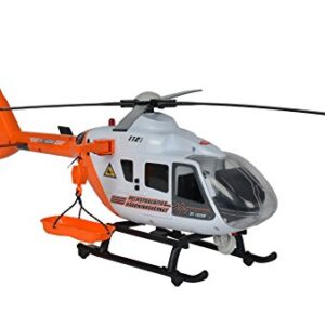 DICKIE TOYS Light and Sound SOS Rescue Helicopter with Moving Rotor Blades, 25"