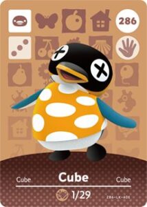 cube - nintendo animal crossing happy home designer amiibo card - 286