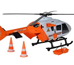 DICKIE TOYS Light and Sound SOS Rescue Helicopter with Moving Rotor Blades, 25"