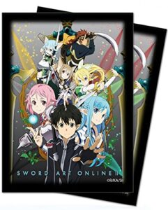 official sword art online 2 "excalibur" standard size deck protector sleeves (50 count)