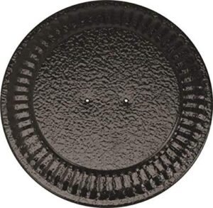 kchex bm0026 adjustable black 4" - 8" stove pipe flue hole cover 6719900