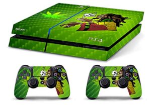 skin ps4 old - marijuana bob marley - limited edition decal cover adesiva playstation 4 slim sony bundle