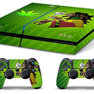 Skin Ps4 Old - Marijuana BOB Marley - Limited Edition Decal Cover ADESIVA Playstation 4 Slim Sony Bundle