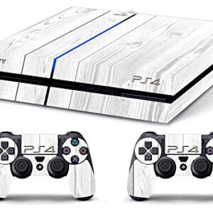 Skin Ps4 Old - WHITE WOOD TEXTURE - limited edition DECAL COVER ADESIVA Playstation 4 Slim SONY BUNDLE